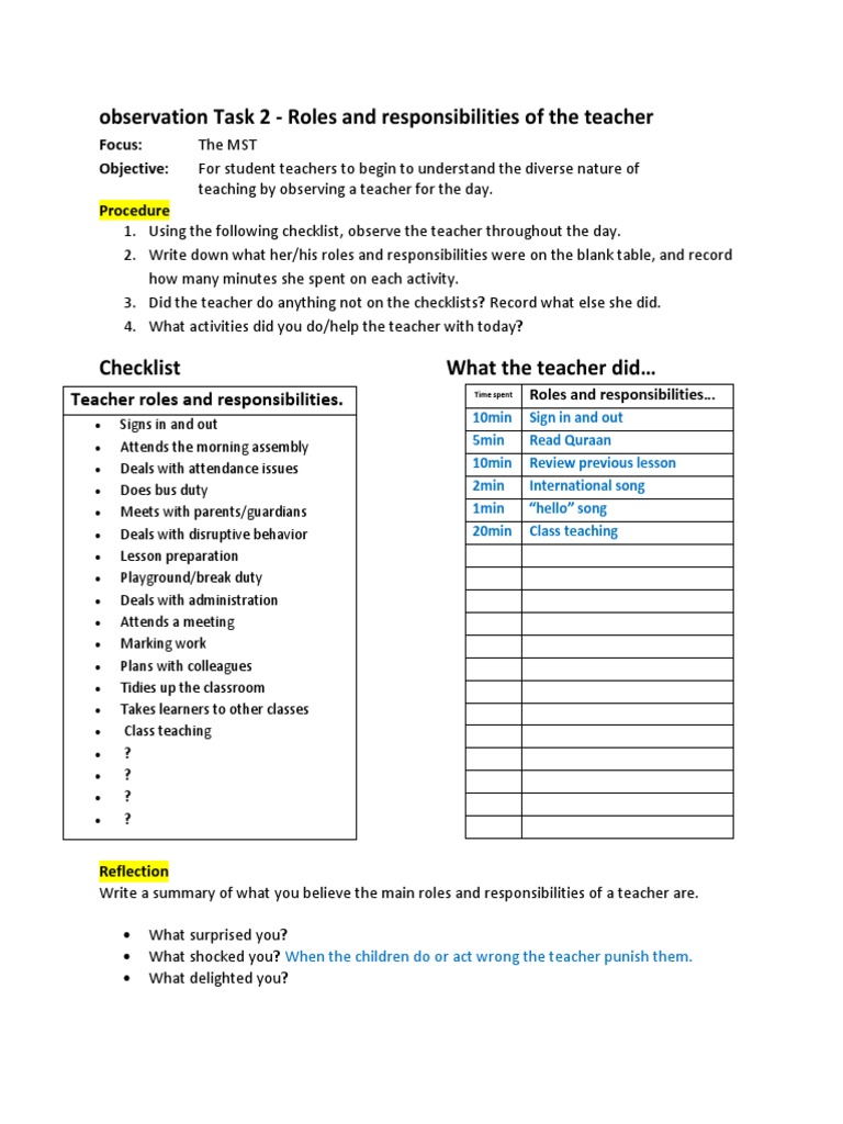 Observation Task 2 | PDF