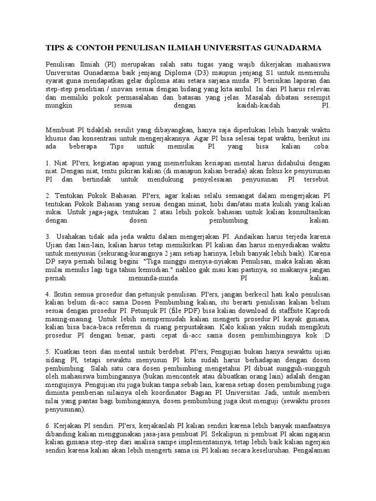 Pi Gunadarma | PDF