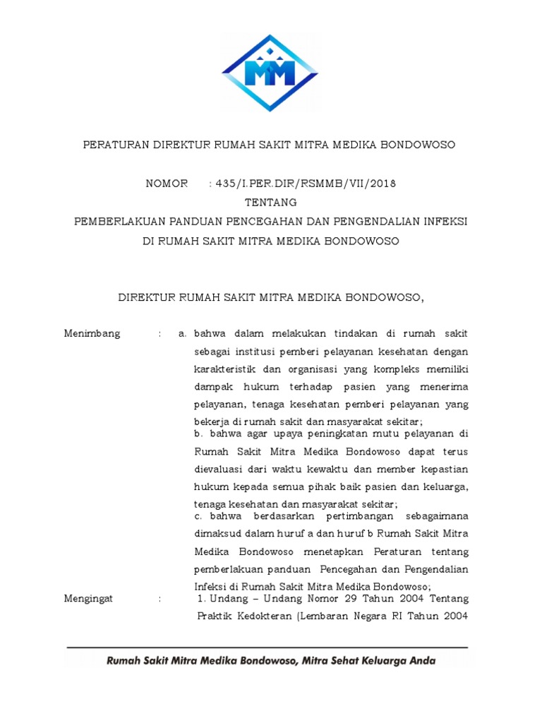 SK Pemberlakuan Panduan Ppi | PDF