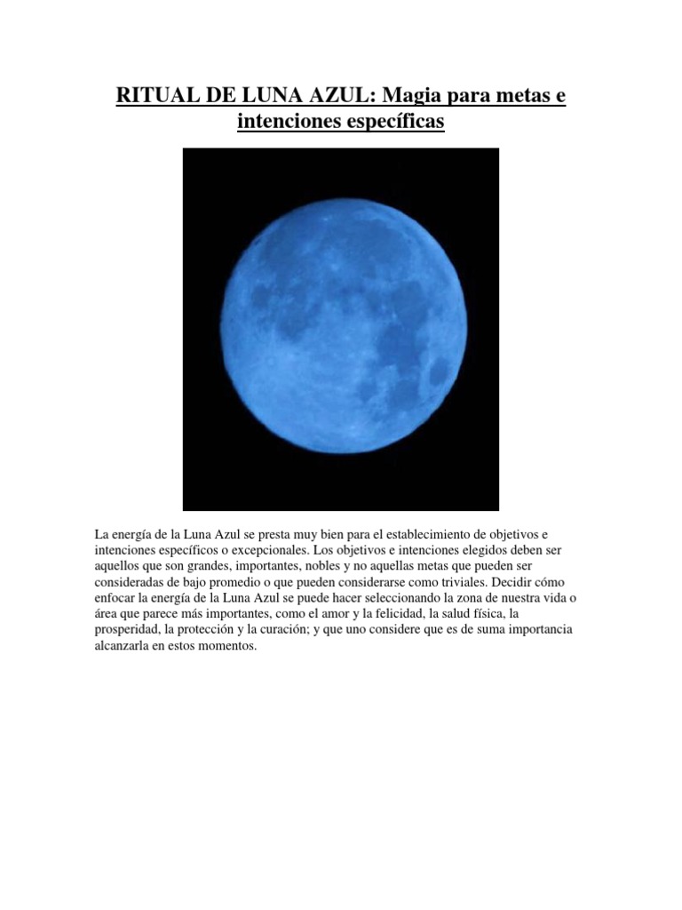 Ritual de Luna Azul | PDF | Rituales