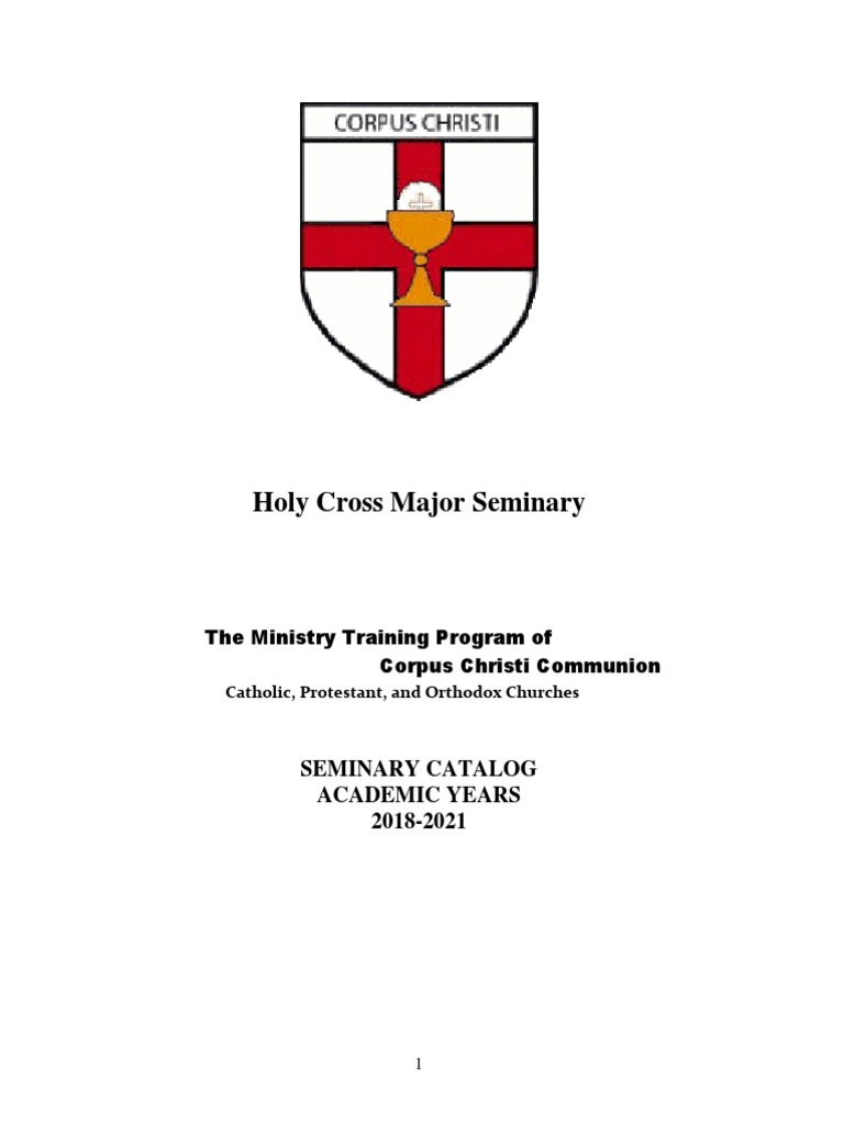Holy Cross Seminary CCC 2018-2021 PDF | PDF | New Testament | Catholic ...