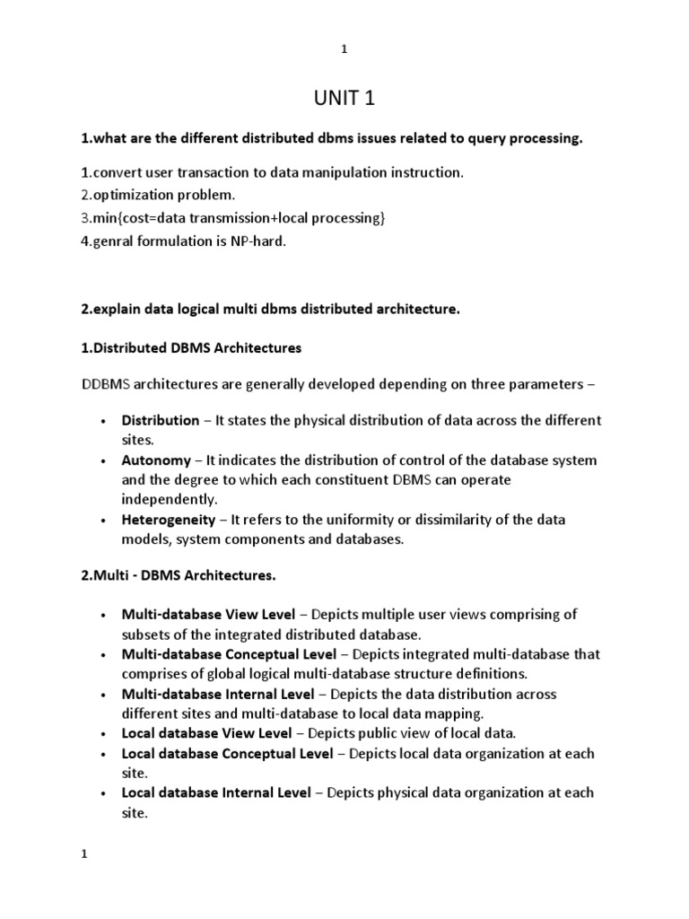ADBMS Sem 1 Mumbai University (MSC - CS) | PDF | Xml Schema ...