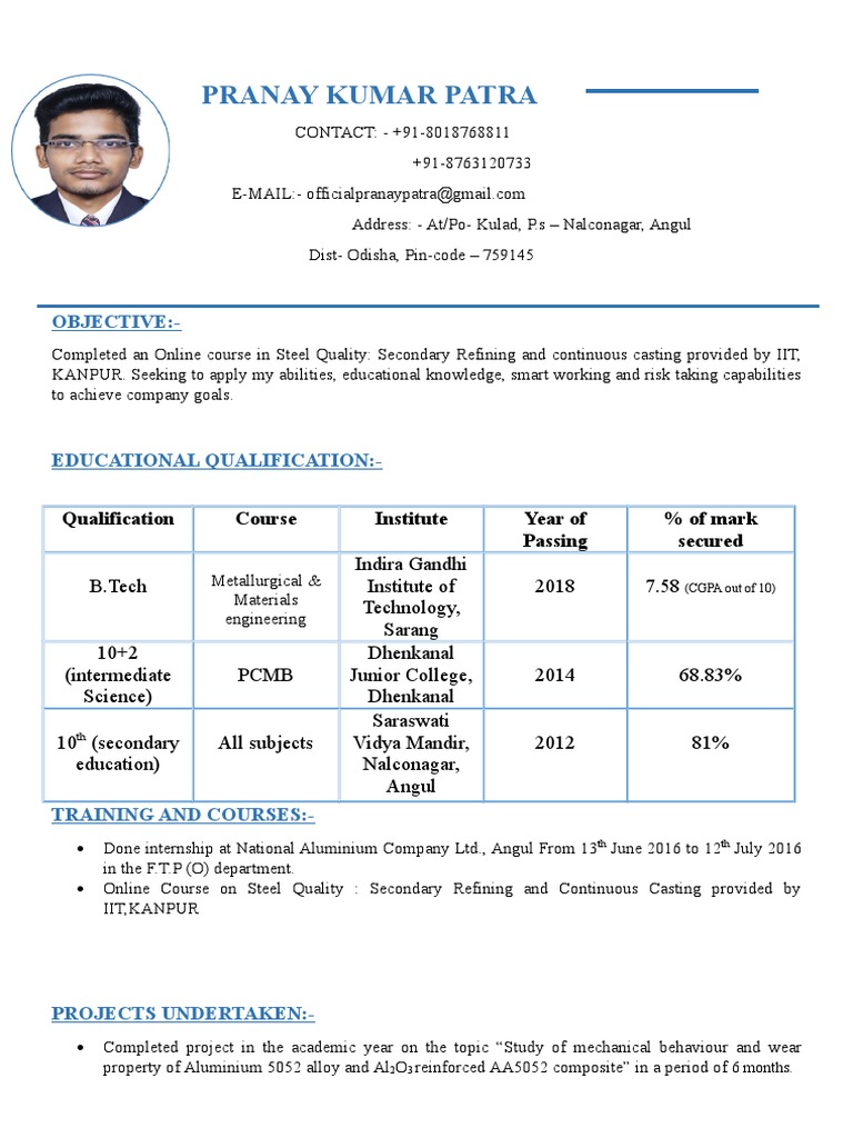 Resume | PDF | Metallurgy | Steel
