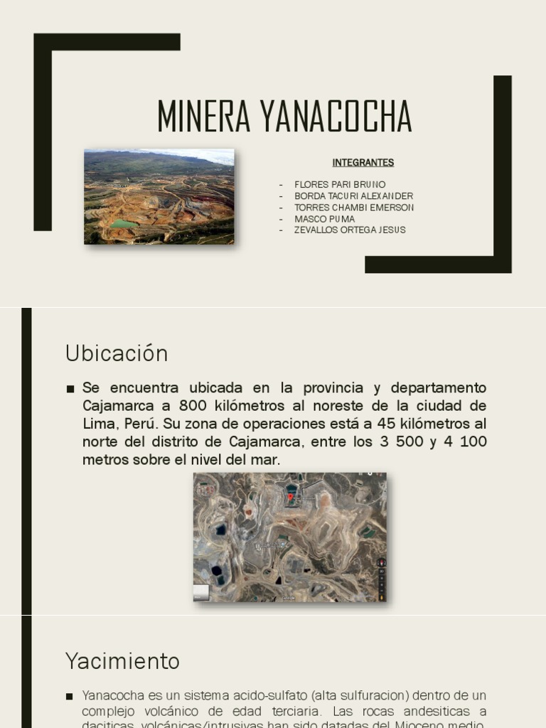 Minera Yanacocha | PDF | Magma | Roca (geología)