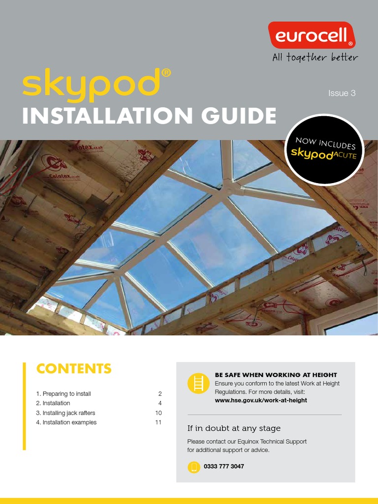 Sky Pod Install | PDF | Nut (Hardware) | Surveying