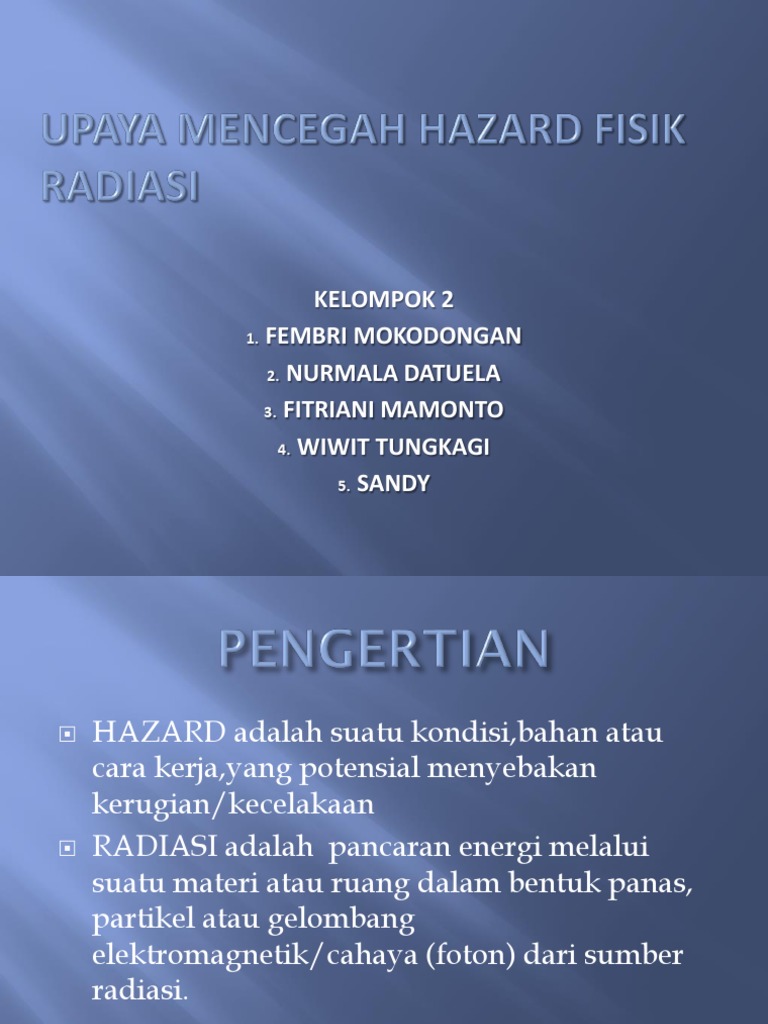 Upaya Mencegah Hazard Radiasi | PDF