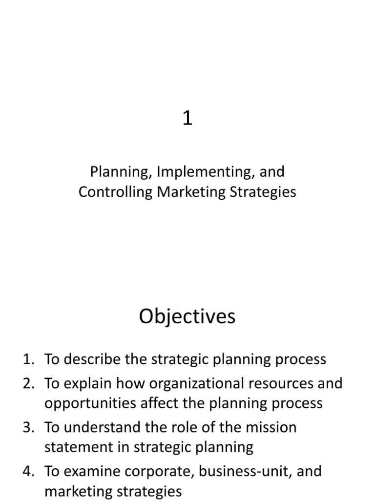 STRATEGIC MARKETING ch01 | PDF | Strategic Management | Marketing Strategy