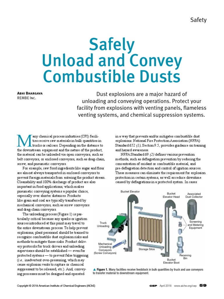 Safely Convey Combustible Dusts | PDF | Explosion | Combustion
