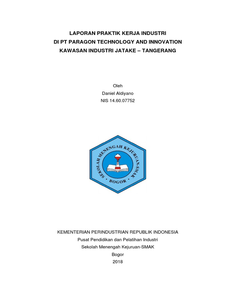 Laporan Prakerin di PT Paragon Jatake | PDF