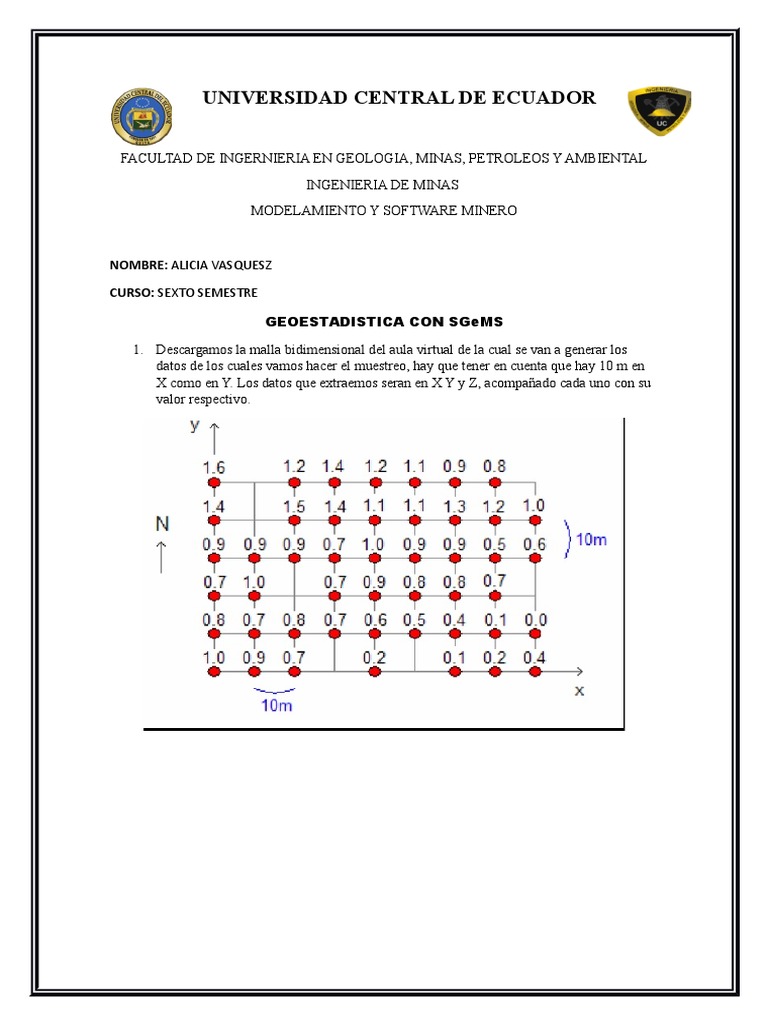 GEOESTADISTICA SGeMS | PDF