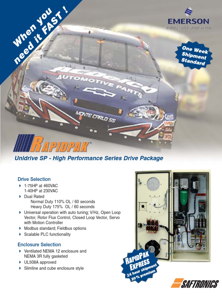 Unidrive SP RapidPak | PDF | Feedback | Automation