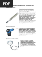 Tipos de termómetros y sus usos | PDF