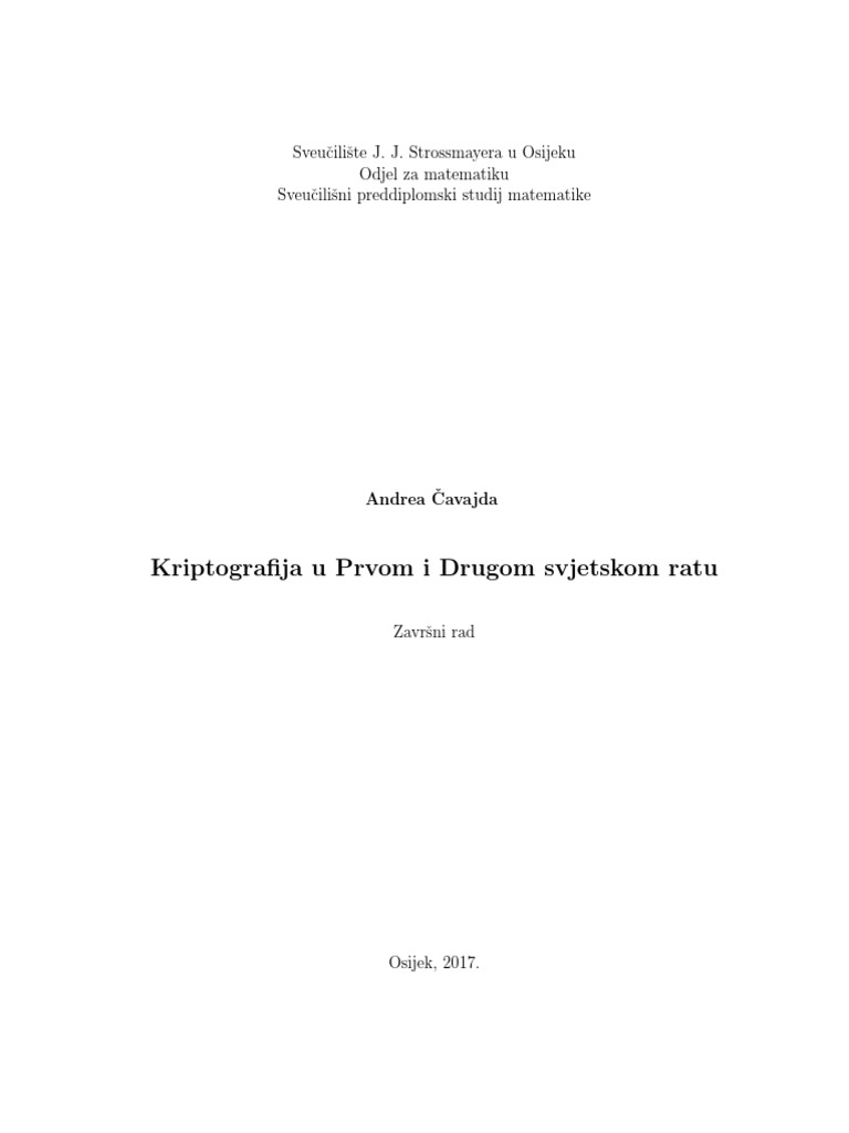 Kriptografija | PDF