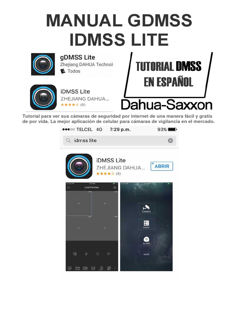 Manual Gdmss Idmss Lite | Descargar gratis PDF | Aplicación movil | Ios