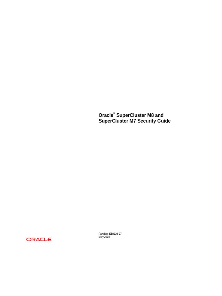 Oracle SuperCluster M7+M8 Security | PDF | Cloud Computing | Computer Network