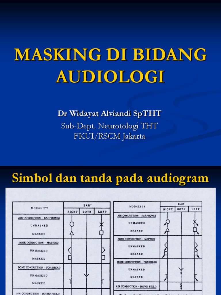 Masking Di Bidang Audiologi | PDF