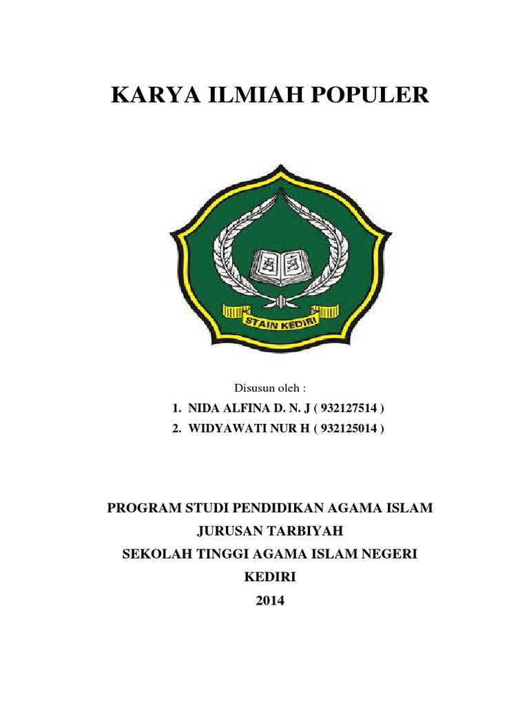 Contoh Karya Ilmiah Populer Kelas 8 | PDF