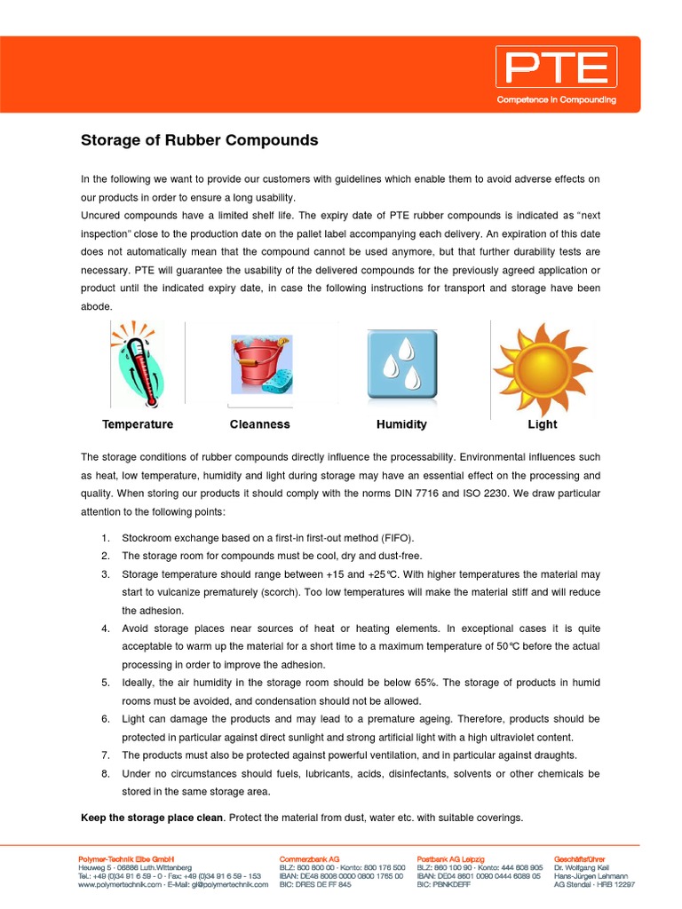 Storage of Rubber | PDF | Natural Rubber | Shelf Life