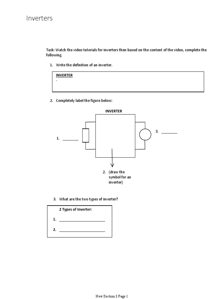 Inverter Basics and Types Guide | PDF | Technology & Engineering