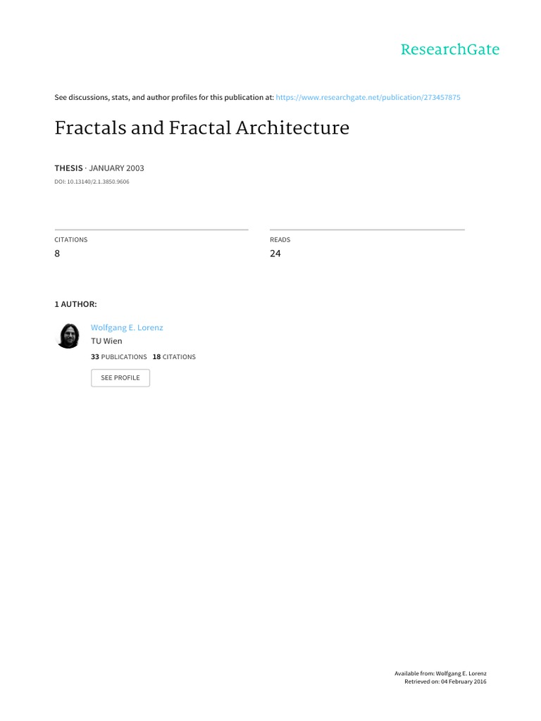 Fractals and Fractal Architecture | PDF | Fractal | Coast