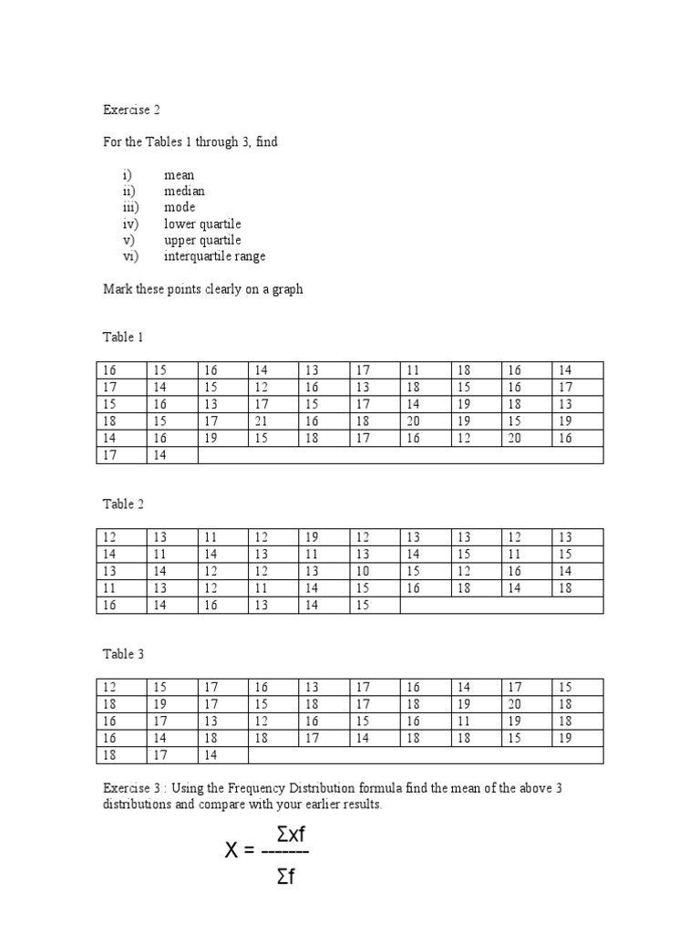 Statistical Analysis of Data Sets | PDF