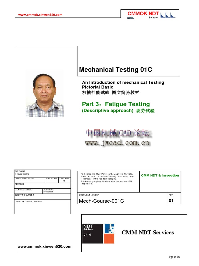 Fatigue Testing | PDF | Fatigue (Material) | Fracture