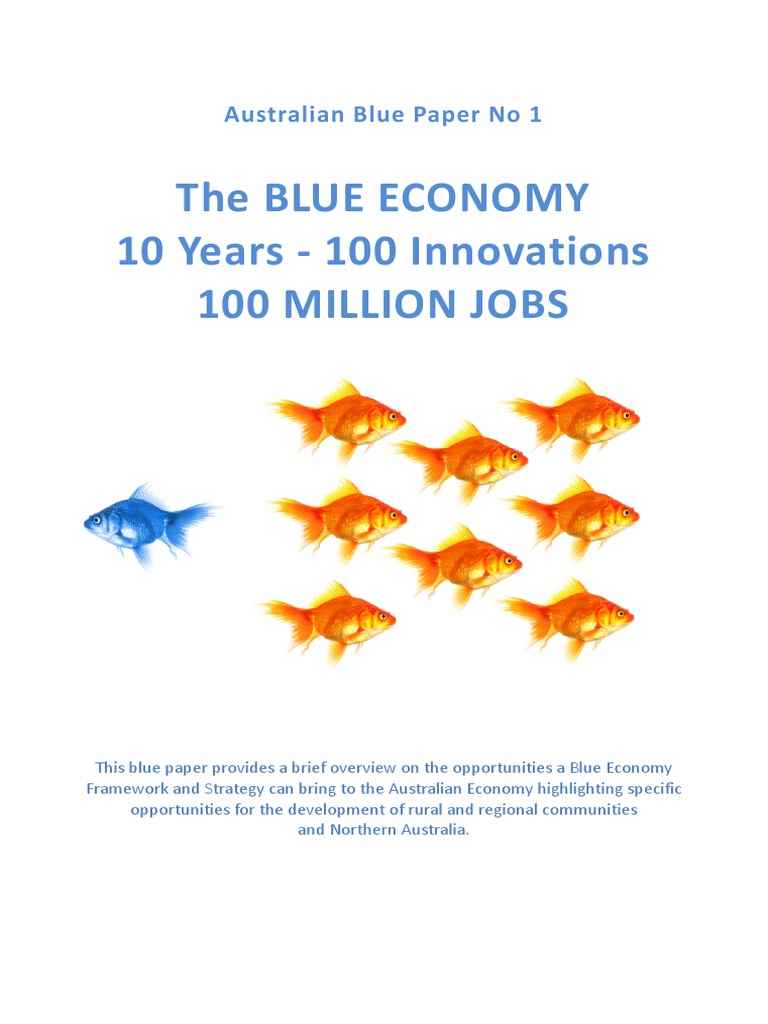 Blue Paper 1 Opportunities of The Blue Economy | PDF | Sustainability ...