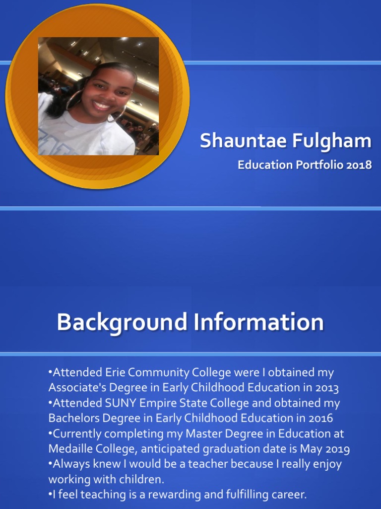 Eduaction Portfolio | PDF | Teachers | Early Childhood Education