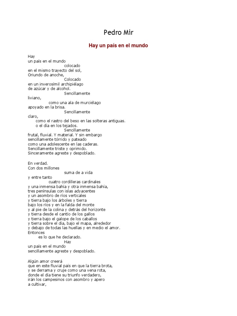 Poemas de Autores Dominicanos | PDF | Naturaleza