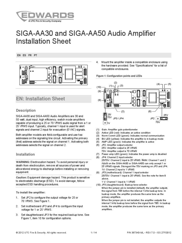 AA50 | PDF | Amplifier | Electronics