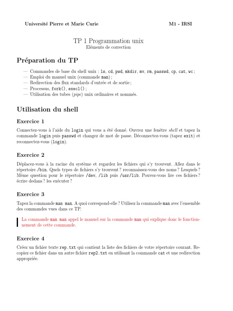 TP1 Corrige | PDF | Fichier texte | Ingénierie informatique