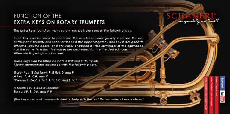 Function of Extra Keys on Rotary Trumpets | PDF