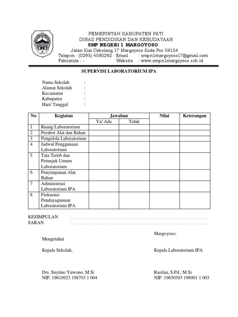 2.2 Hasil Supervisi | PDF