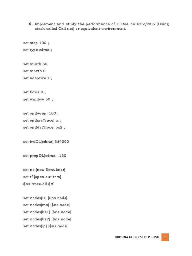 Computer Network Vtu Lab Manual | PDF | Data Transmission | Networking ...