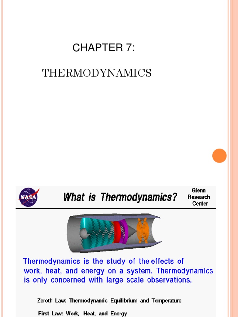 Chapter 7 Thermodynamic | PDF | Thermodynamics | Thermodynamic Equilibrium