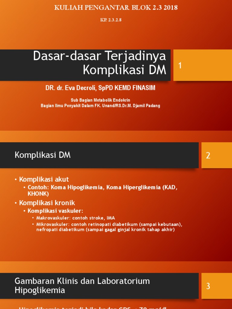2.3.2.8 Dasar Dasar Terjadinya Komplikasi DM Tipe 2 | PDF