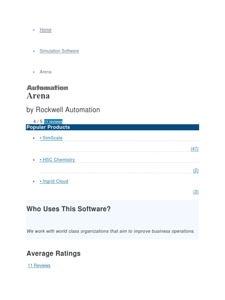 Flexsim Vs Arena | PDF | Computer Simulation | Simulation