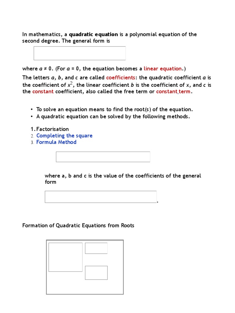 Chapter 2 | PDF | Quadratic Equation | Equations