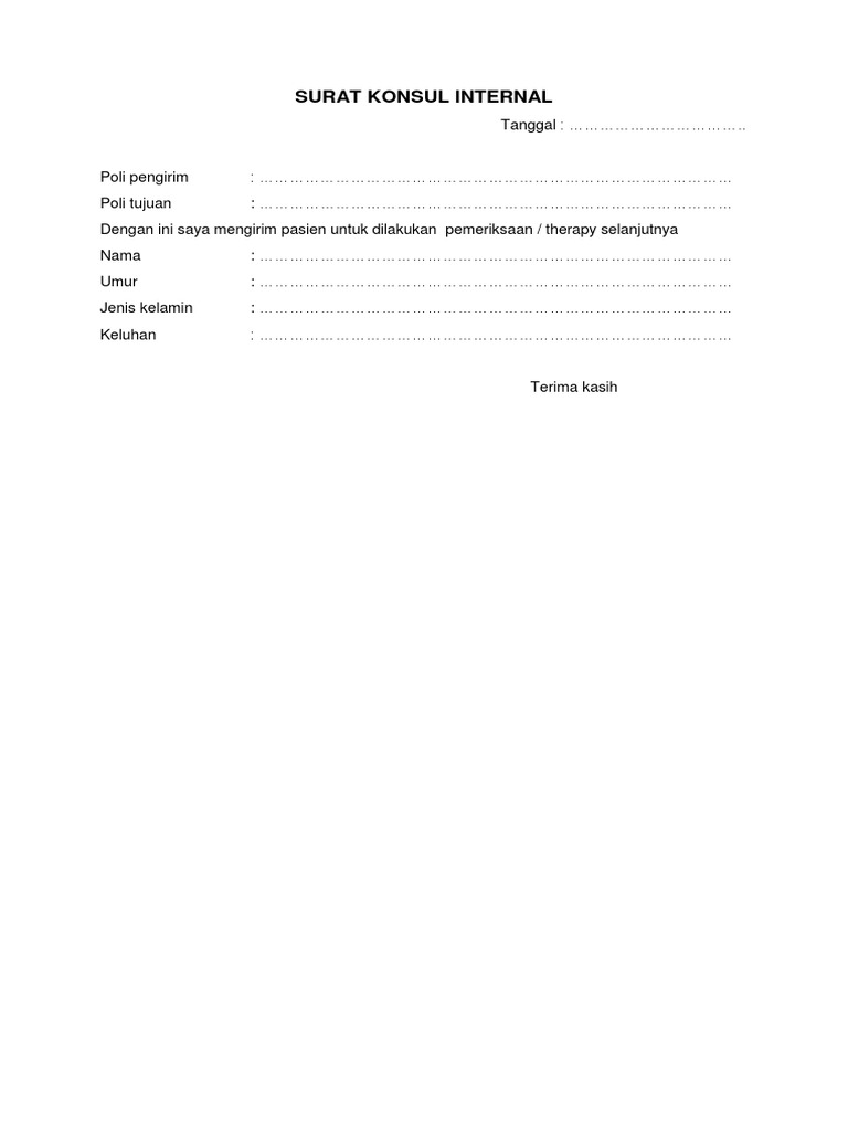 Surat Konsul Internal | PDF