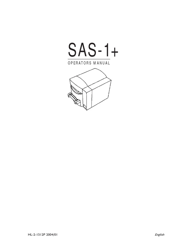 SAS-1 Plus Operator's Manual | PDF | Agarose Gel Electrophoresis ...