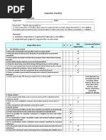 SHE Rep Monthly Inspection Checklist Template | PDF | Personal ...