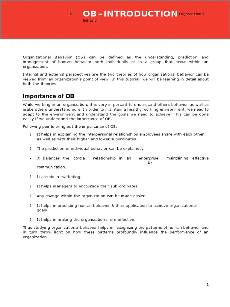 OB NOTES Word | Download Free PDF | Classical Conditioning | Id