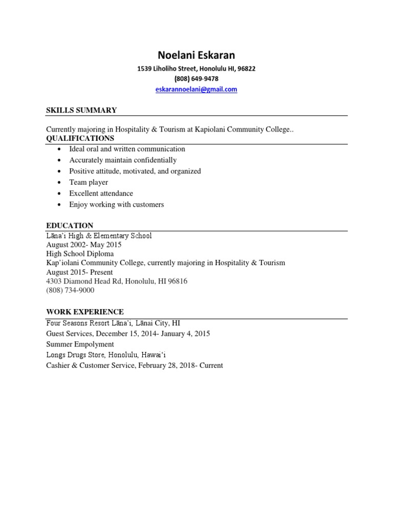 Updated Resume | PDF