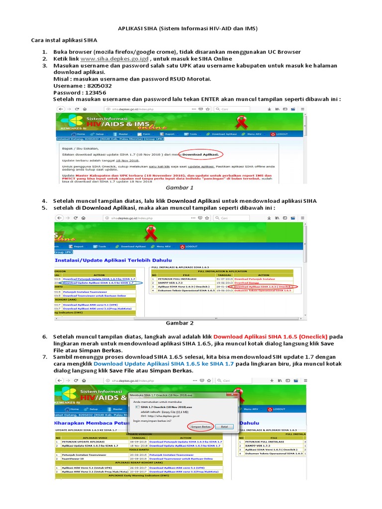 Cara Instal Aplikasi SIHA Online | PDF