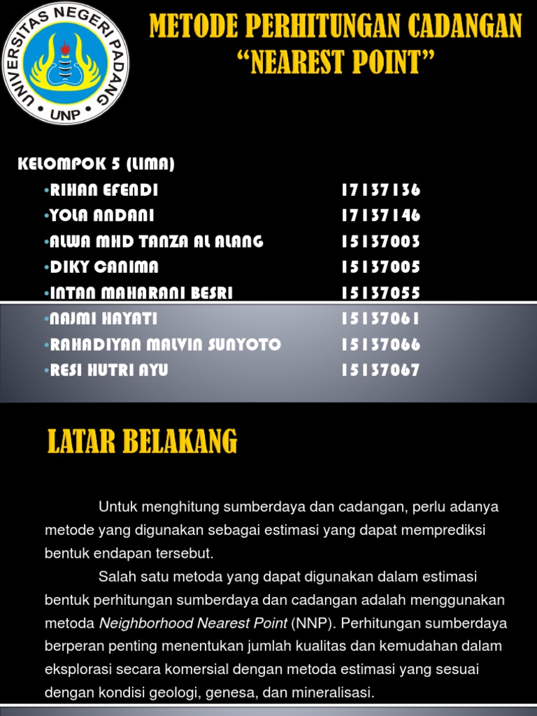 Metode Perhitungan Cadangan | PDF