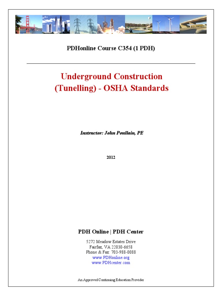 Underground Construction Tunelling | PDF | Occupational Safety And ...