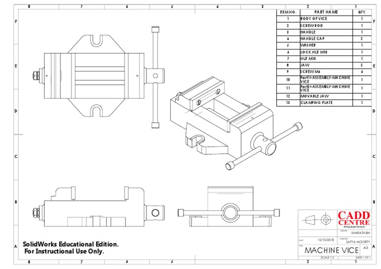 Isometric Drawing Autocad Vice