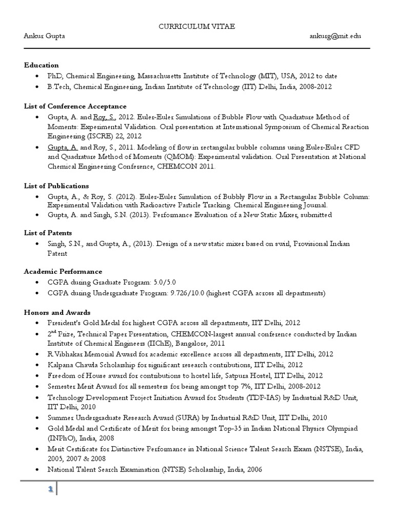 Ankur Gupta Resume PDF | PDF