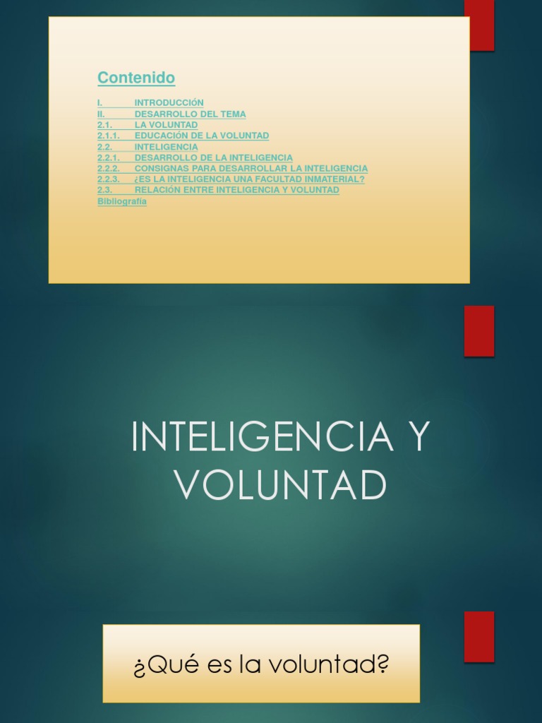 Inteligencia y Voluntad: Su Relación | PDF | Mente | Motivación