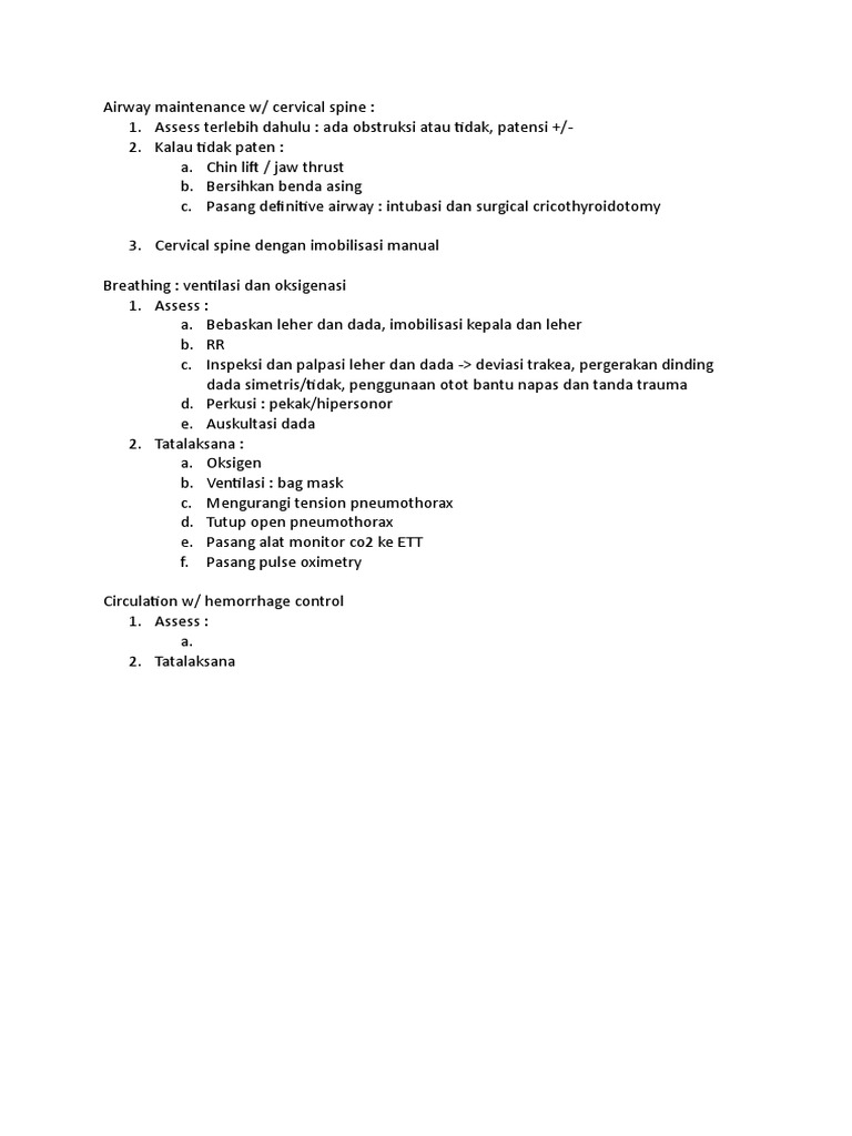 Catatan Atls | PDF | Sains & Matematika